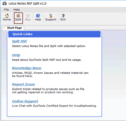 Lotus Notes NSF Split Tool to Divide Large Archive & Database File